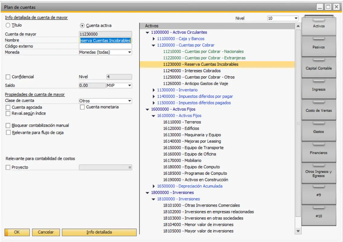 Parametrización del plan de cuentas - SAP Business One | BISIT